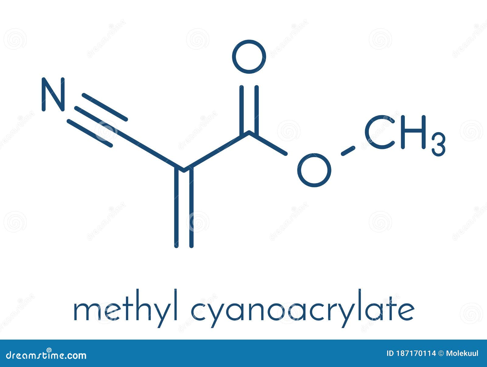 Methyl Cyanoacrylate Molecule, the Main Component of Cyanoacrylate ...