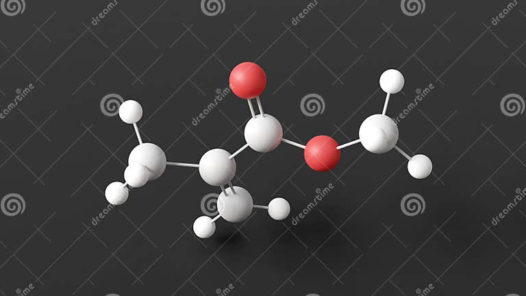 Methyl Methacrylate Molecule, Molecular Structure, Methacrylate Esters ...