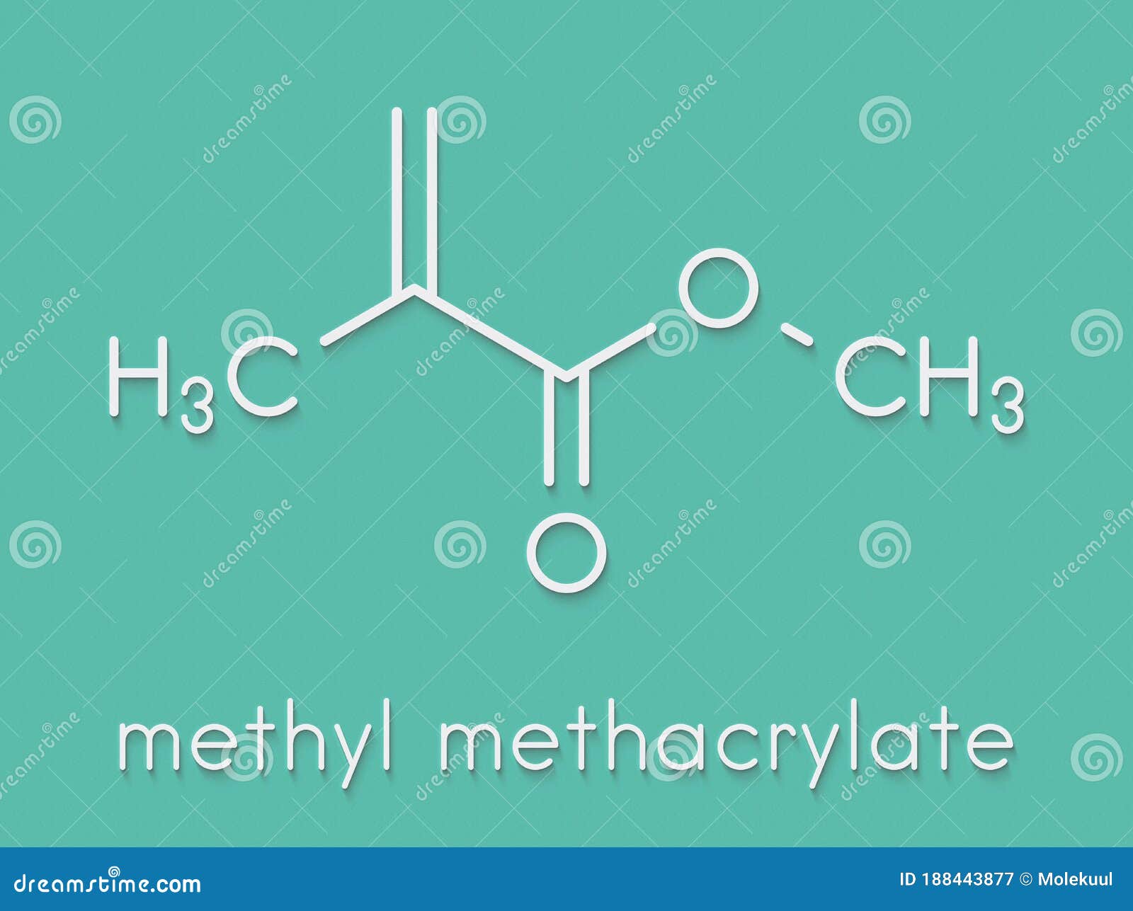 Methyl Methacrylate Molecule, Polymethyl Methacrylate Or Acrylic Glass ...