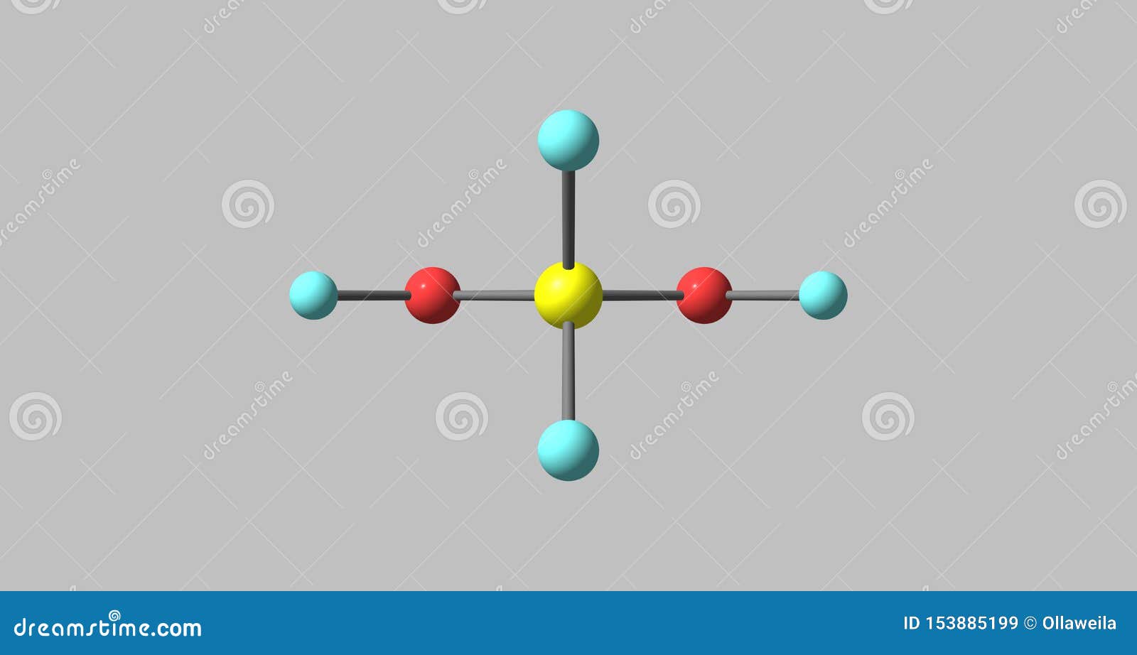 Methylene Glycol Molecular Structure Isolated on Grey Stock ...