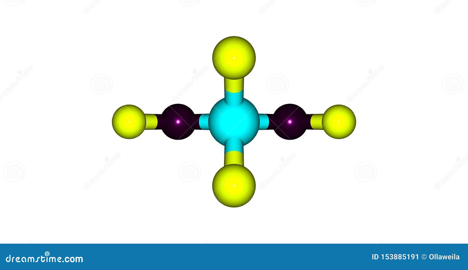 Methylene Glycol Molecular Structure Isolated on White Stock ...