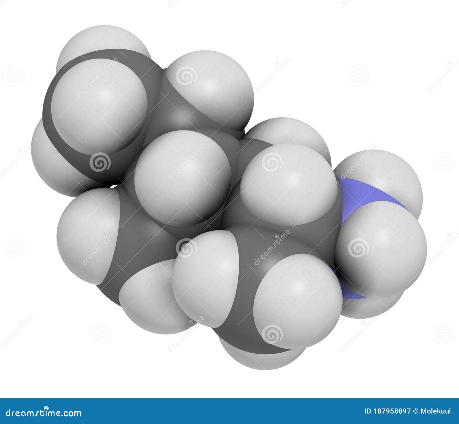 Methylhexanamine Dimethylamylamine, DMAA Stimulant Molecule. Skeletal ...