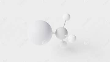 Methylmercury Molecule 3d, Molecular Structure, Ball and Stick Model ...