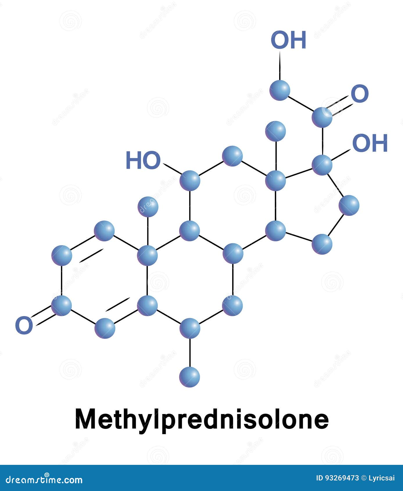 Methylprednisolone Molecule Stock Illustrations – 16 Methylprednisolone ...