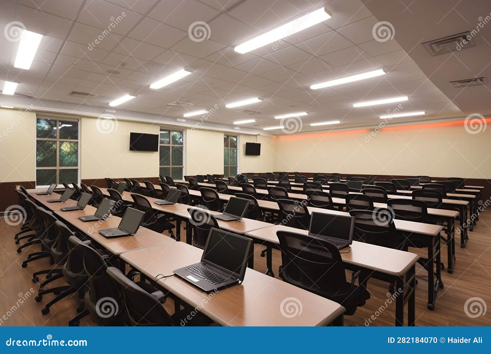 A Meticulously Arranged and Well-organized Classroom, Generative Ai ...