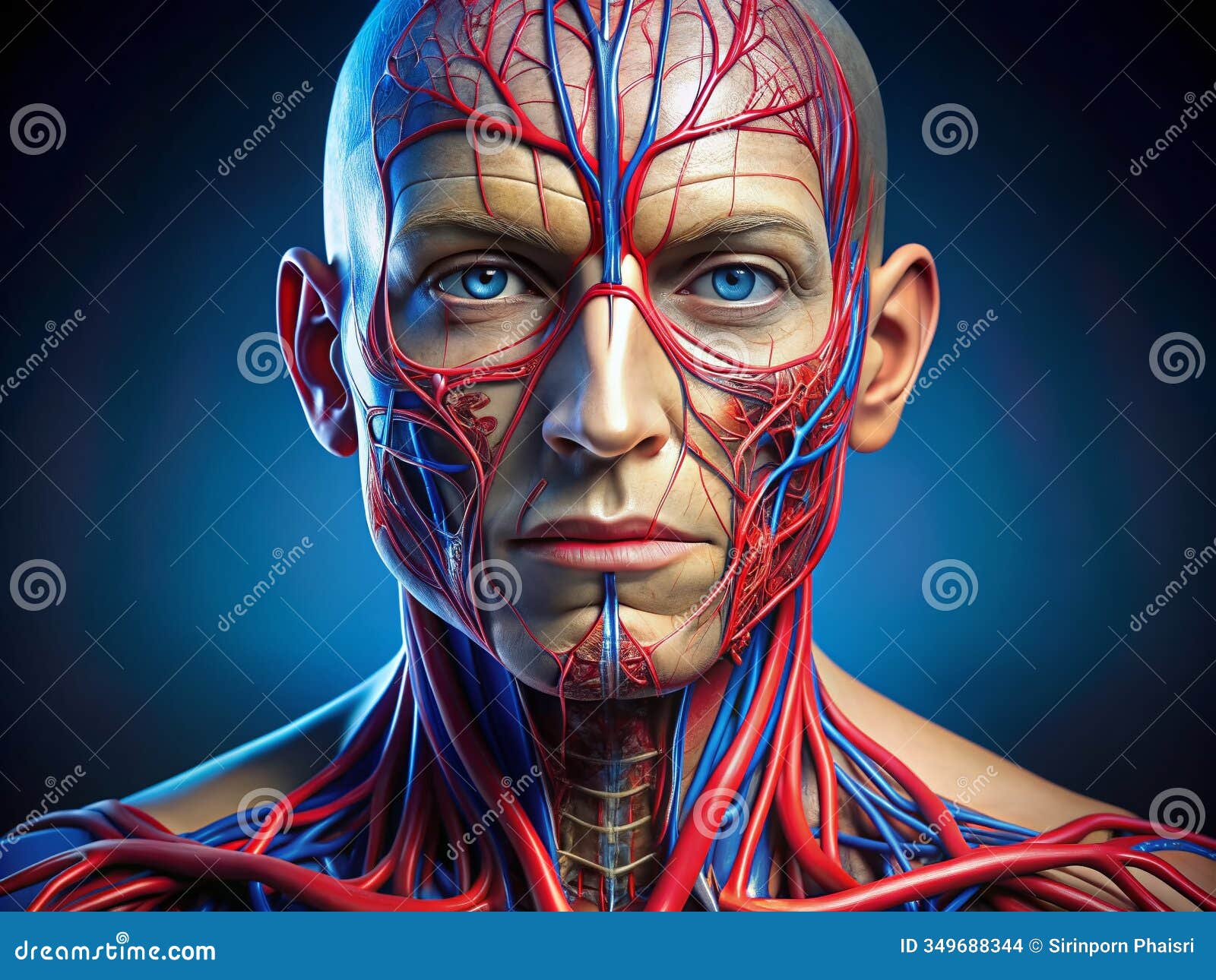 Comprehensive Human Anatomy Visualization Detailed Circulatory System ...