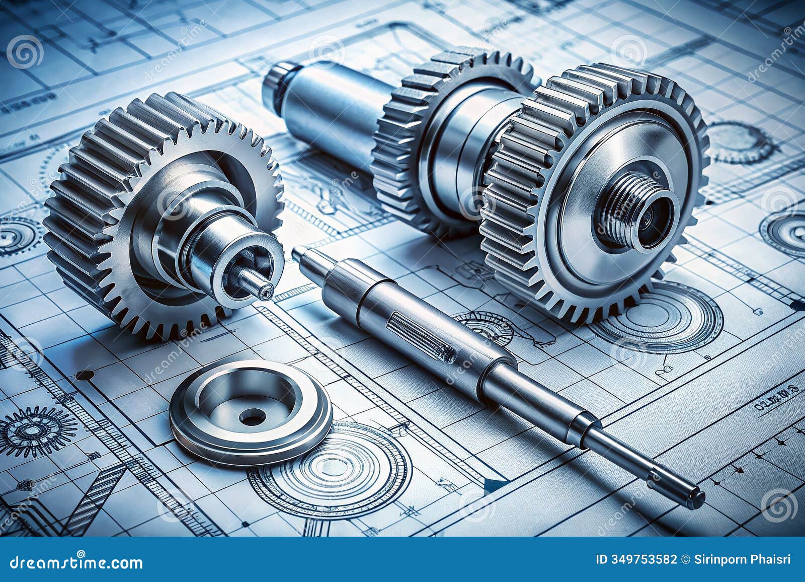 Technical Illustrations Minimalist Pencil Drawings of Steel Engineering ...