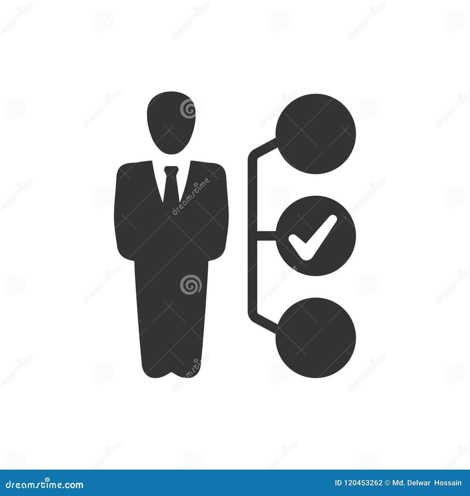 Business Decision Making Icon Stock Vector - Illustration of business ...
