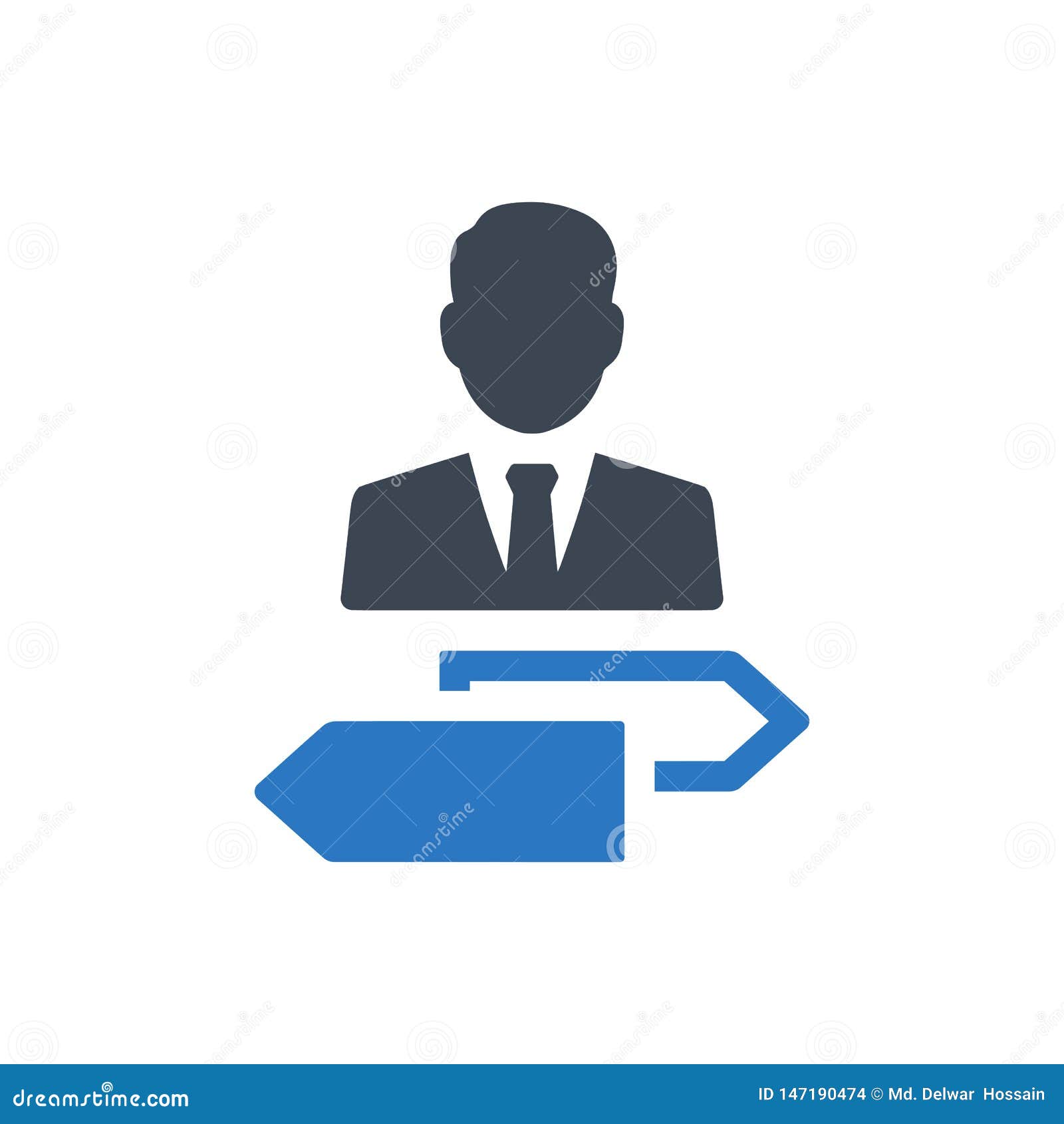 Business Decision Making Icon Stock Vector - Illustration of making ...