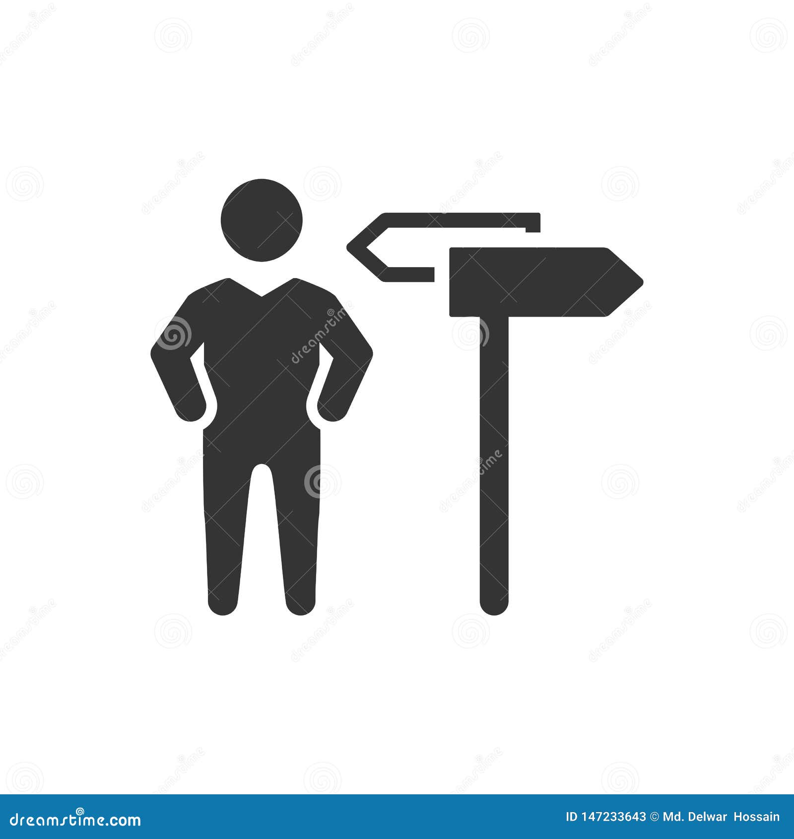 Business Decision Making Icon Stock Vector - Illustration of icon ...