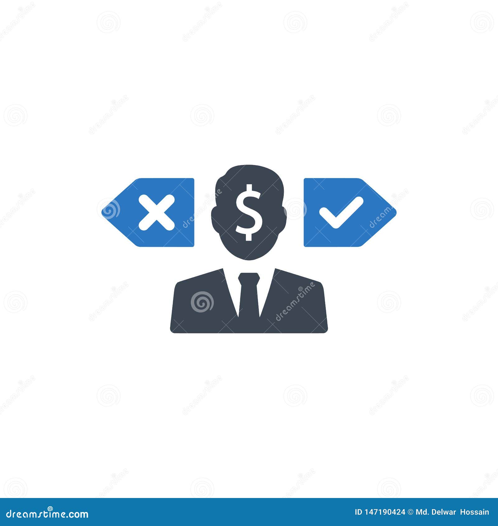 Business Financial Decision Making Stock Vector - Illustration of money ... Business Financial Decision Making Stock Vector - Illustration of money ...