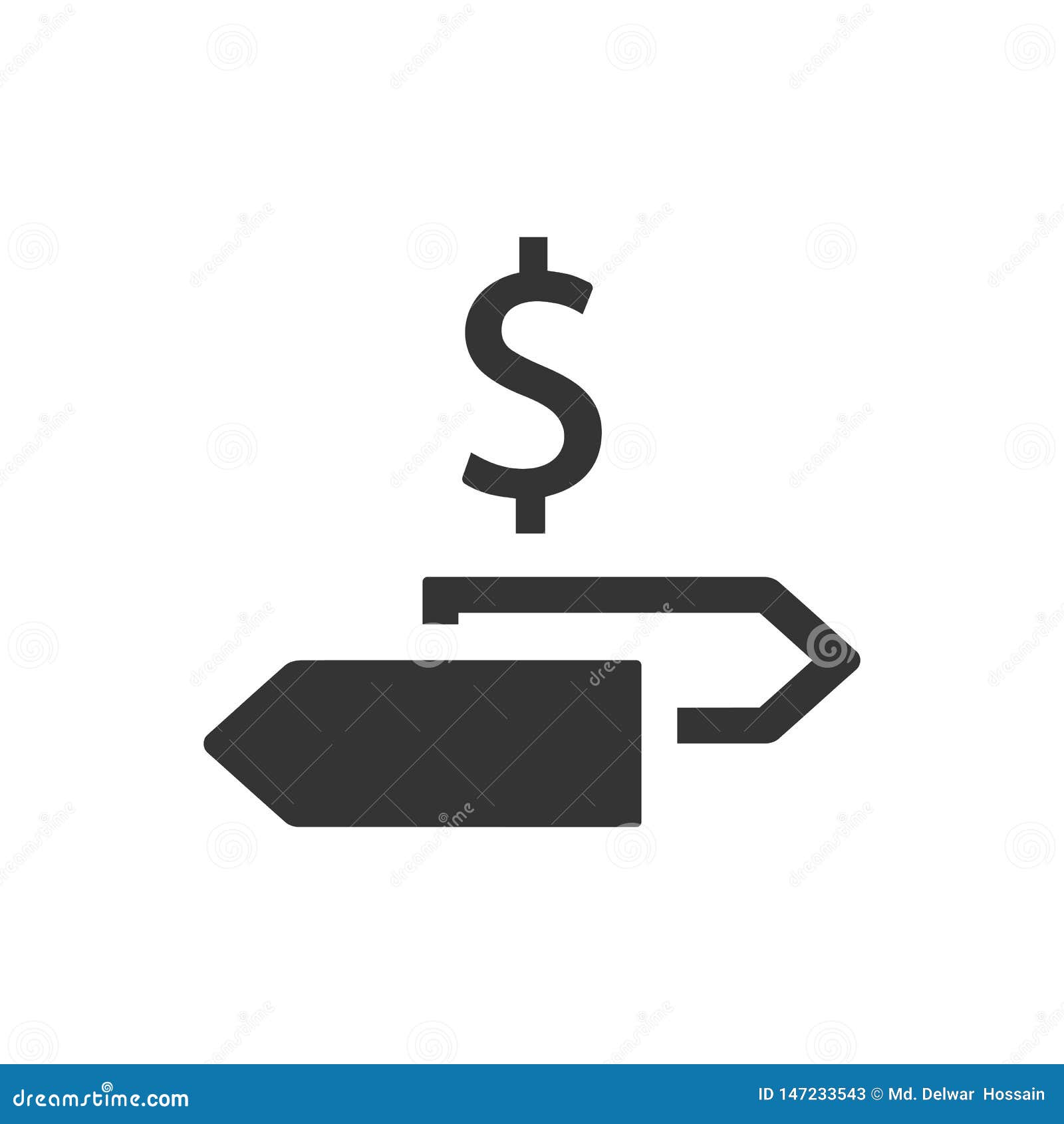 Financial Decision Making Icon Stock Vector - Illustration of icon ...