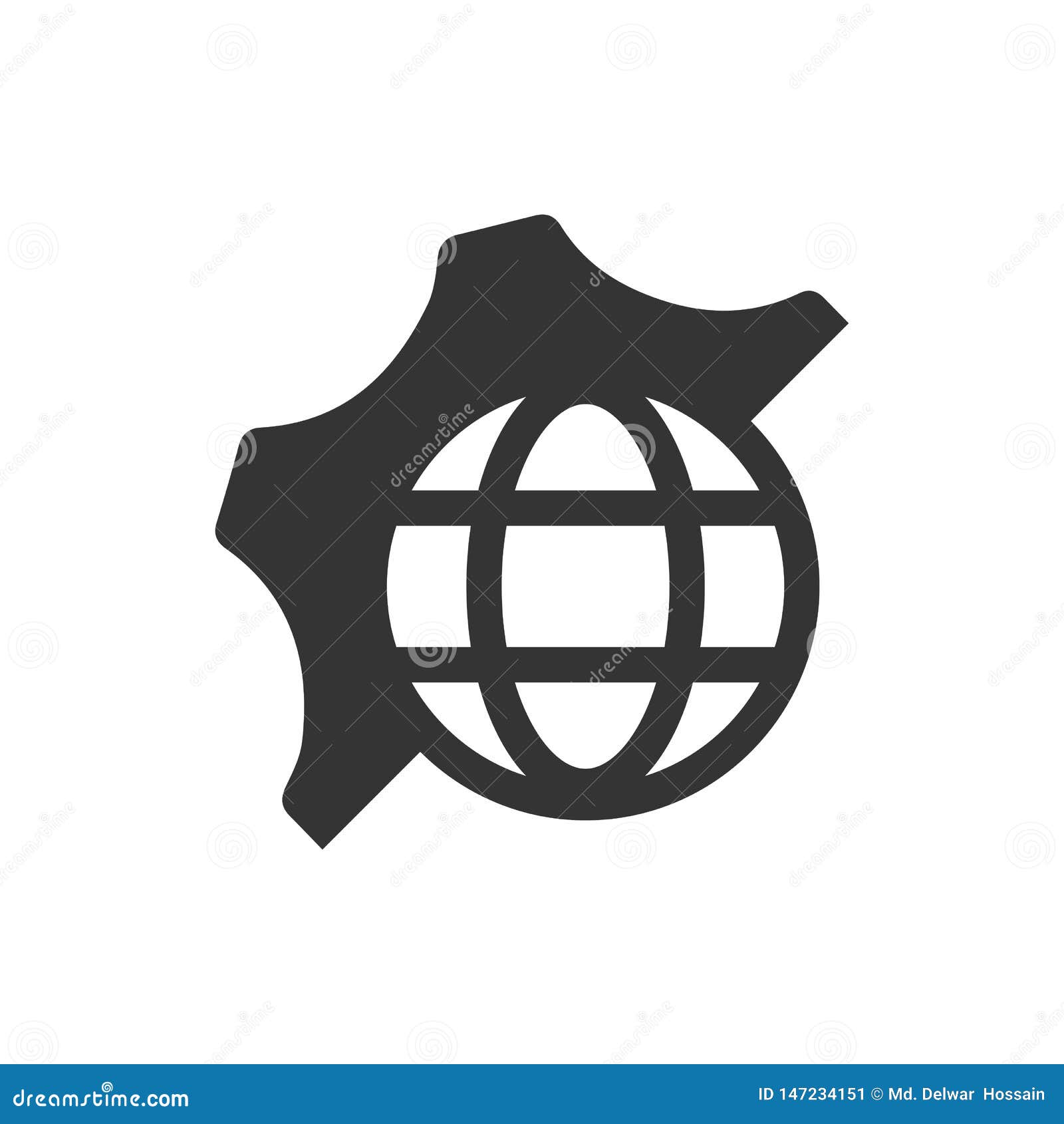 Global Technology Icon stock vector. Illustration of world - 147234151