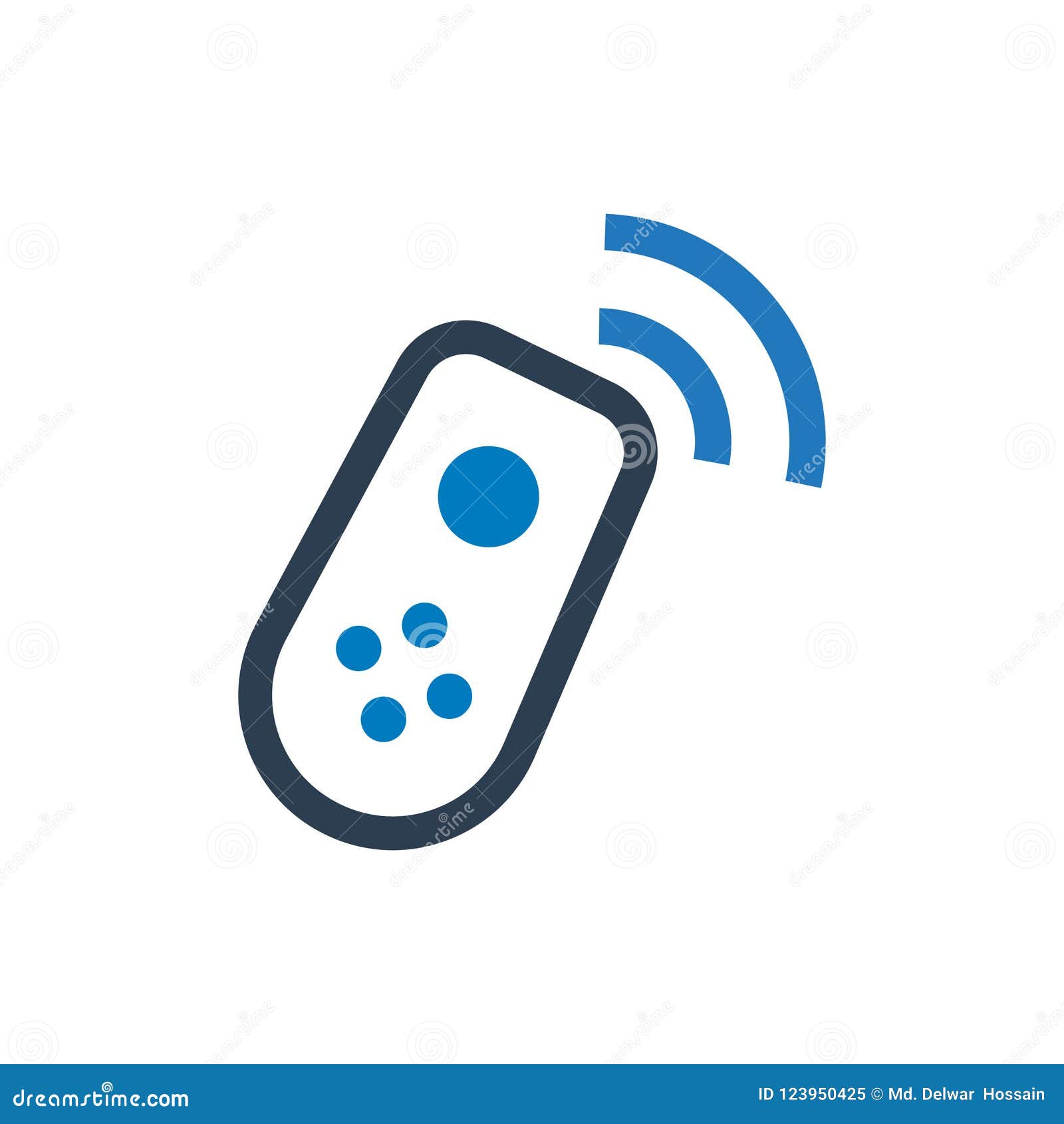 Remote control icon stock vector. Illustration of controller - 123950425