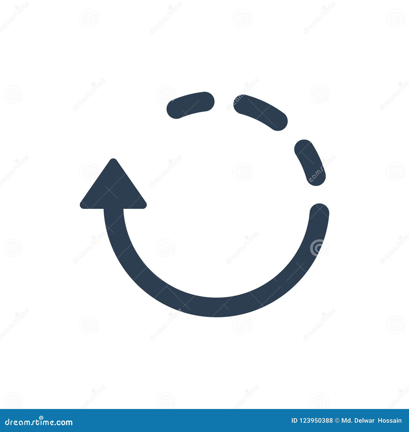 Revert, Rotate, Replay Arrow Icon. Signs And Symbols Can Be Used For ...