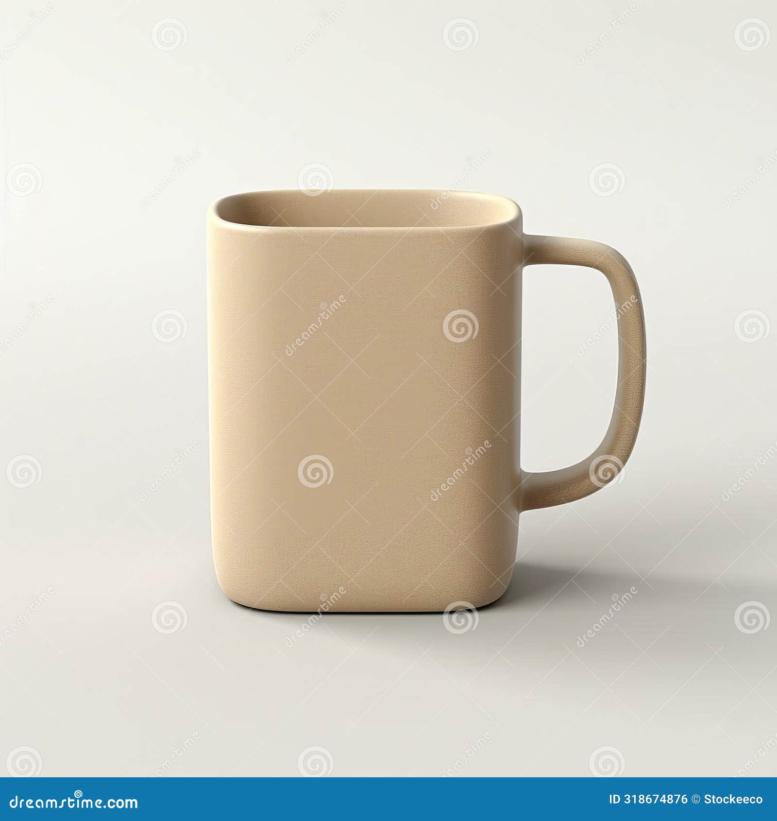 Meticulously Designed Tan Coffee Cup with Solarization Effect Stock ...