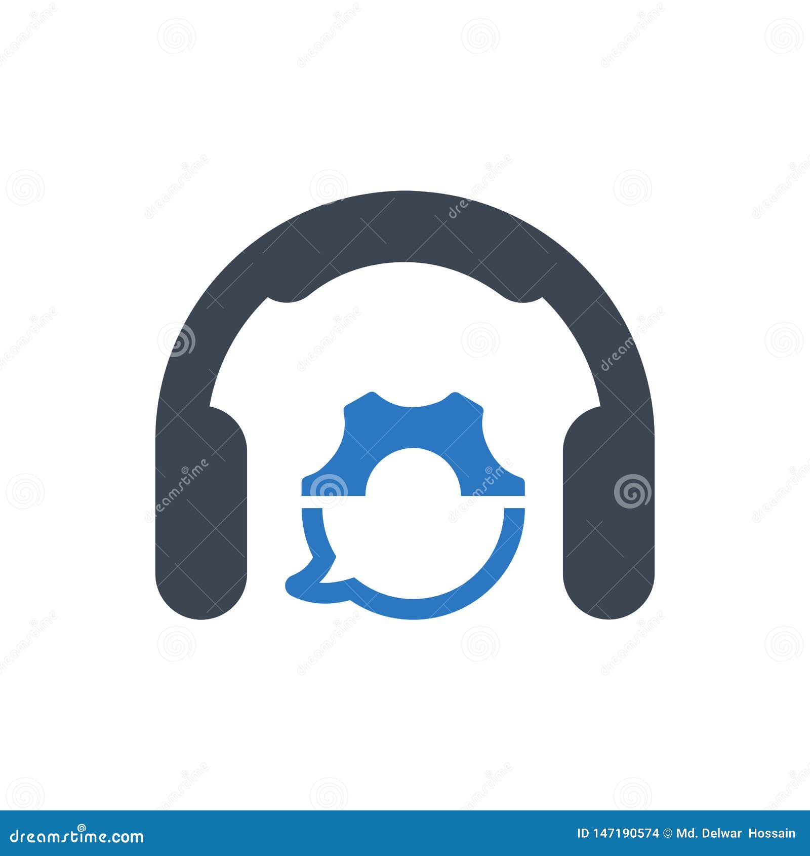 Technical assistant icon stock vector. Illustration of support - 147190574