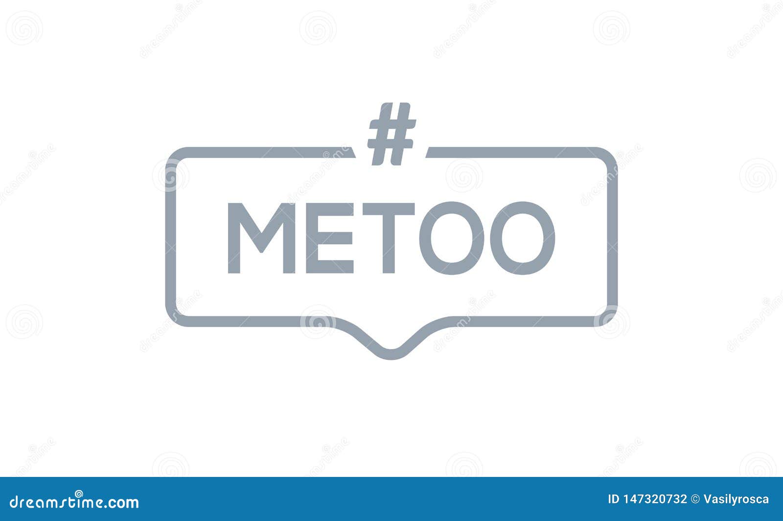 Metoo Banner With Black Woman Face Profile Silhouette Rainbow Circle