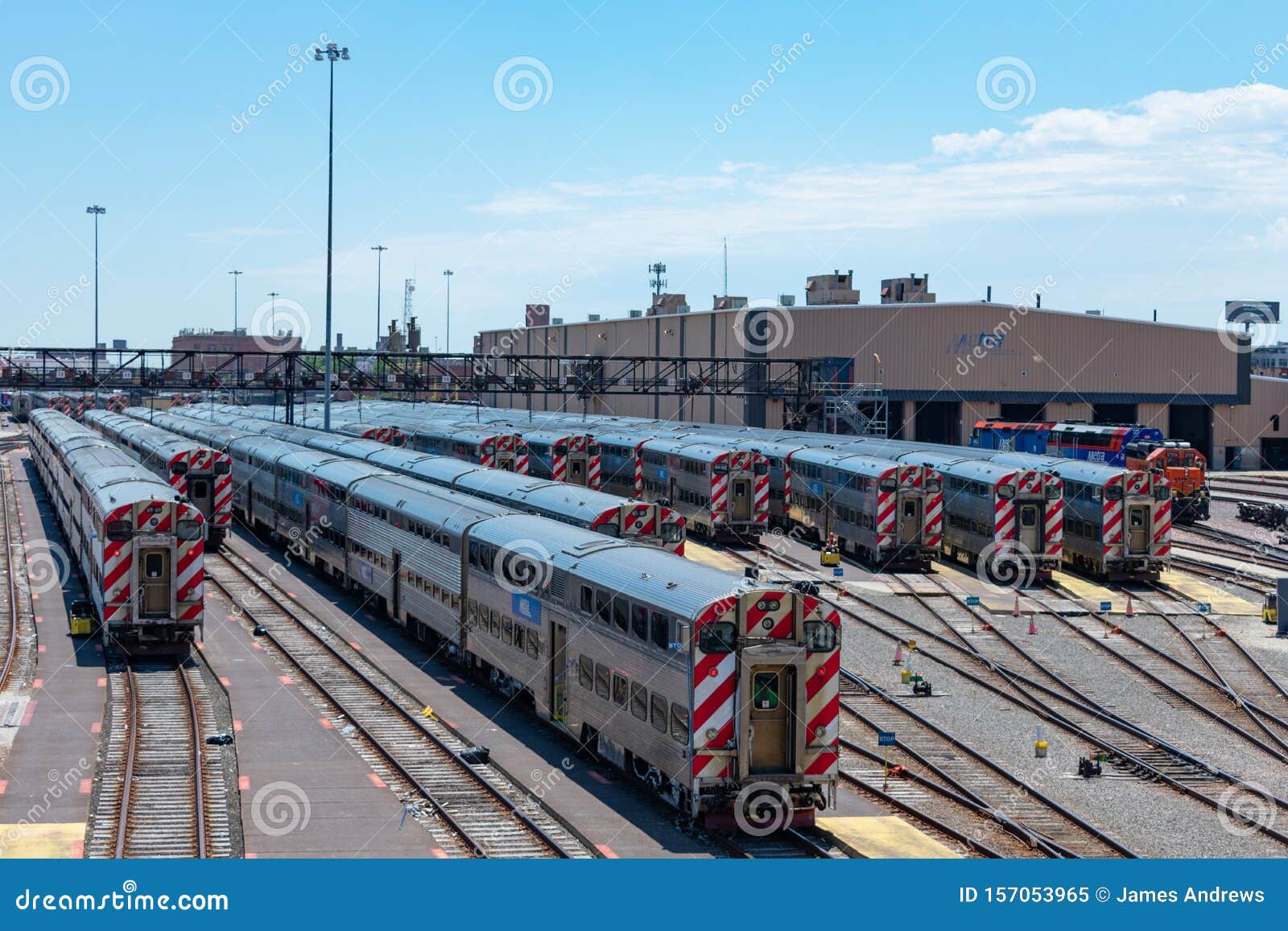 Metra Trains At The Union Station Rail Yard Editorial Photo ... Metra Trains At The Union Station Rail Yard Editorial Photo ...