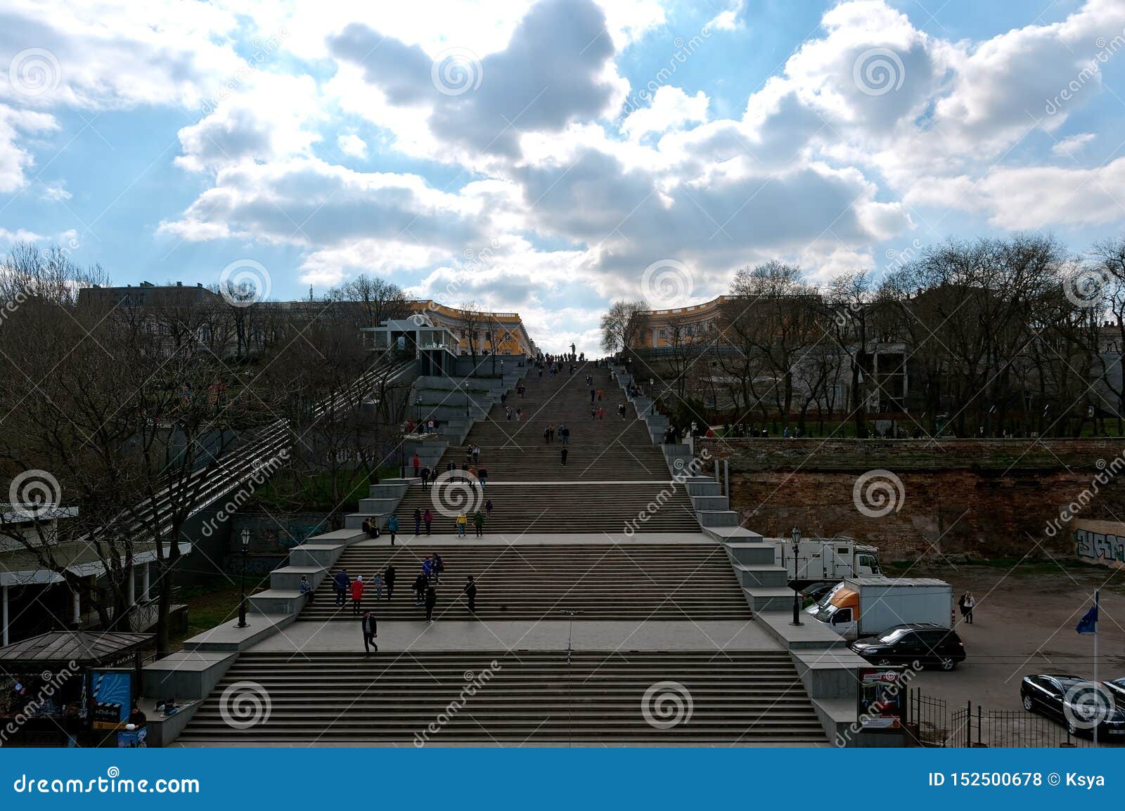 The Potemkin Stairs in Odesa, Ukraine Editorial Stock Photo - Image of ...