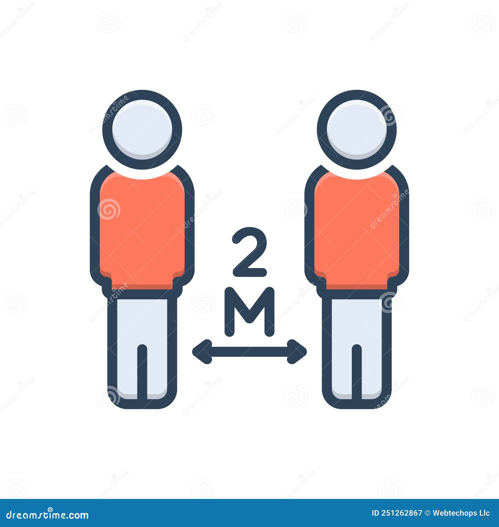 Color Illustration Icon for Metres, Distance and Measure Stock ...