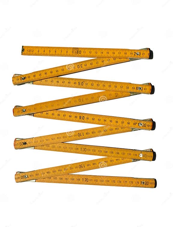 Metric folding ruler stock image. Image of clipping, handtool - 19737451