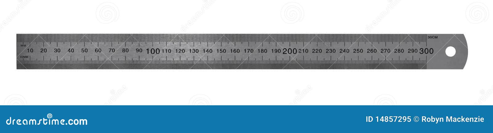 Metric Steel Ruler stock image. Image of background, silver - 14857295
