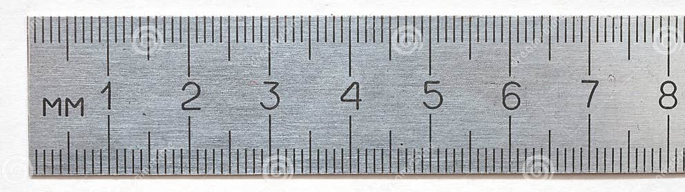 Metric steel ruler stock image. Image of work, edge, metal - 18577819