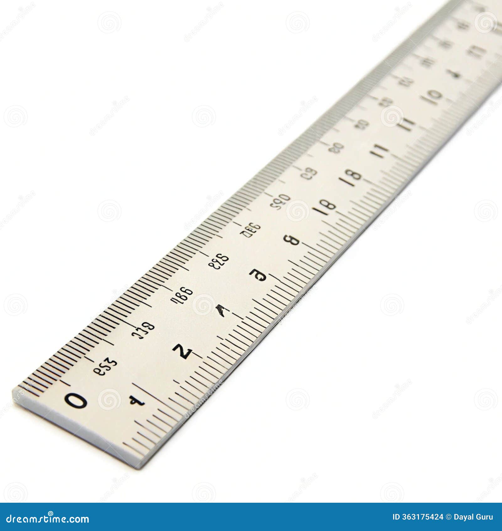 Metric Units Ruler Isolated On White Background Stock Image ...