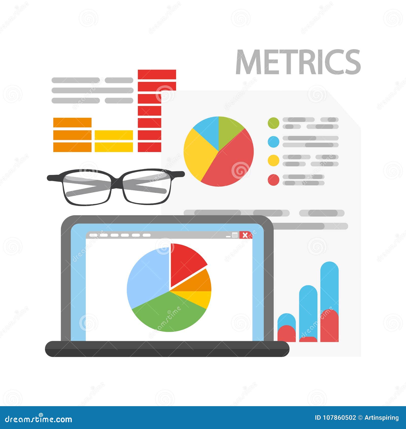 Metrics Concept Illustration. Stock Vector - Illustration of isolated ... Metrics Concept Illustration. Stock Vector - Illustration of isolated ...