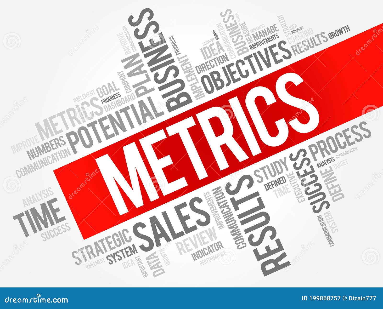 Metrics word cloud stock illustration. Illustration of business - 199868757