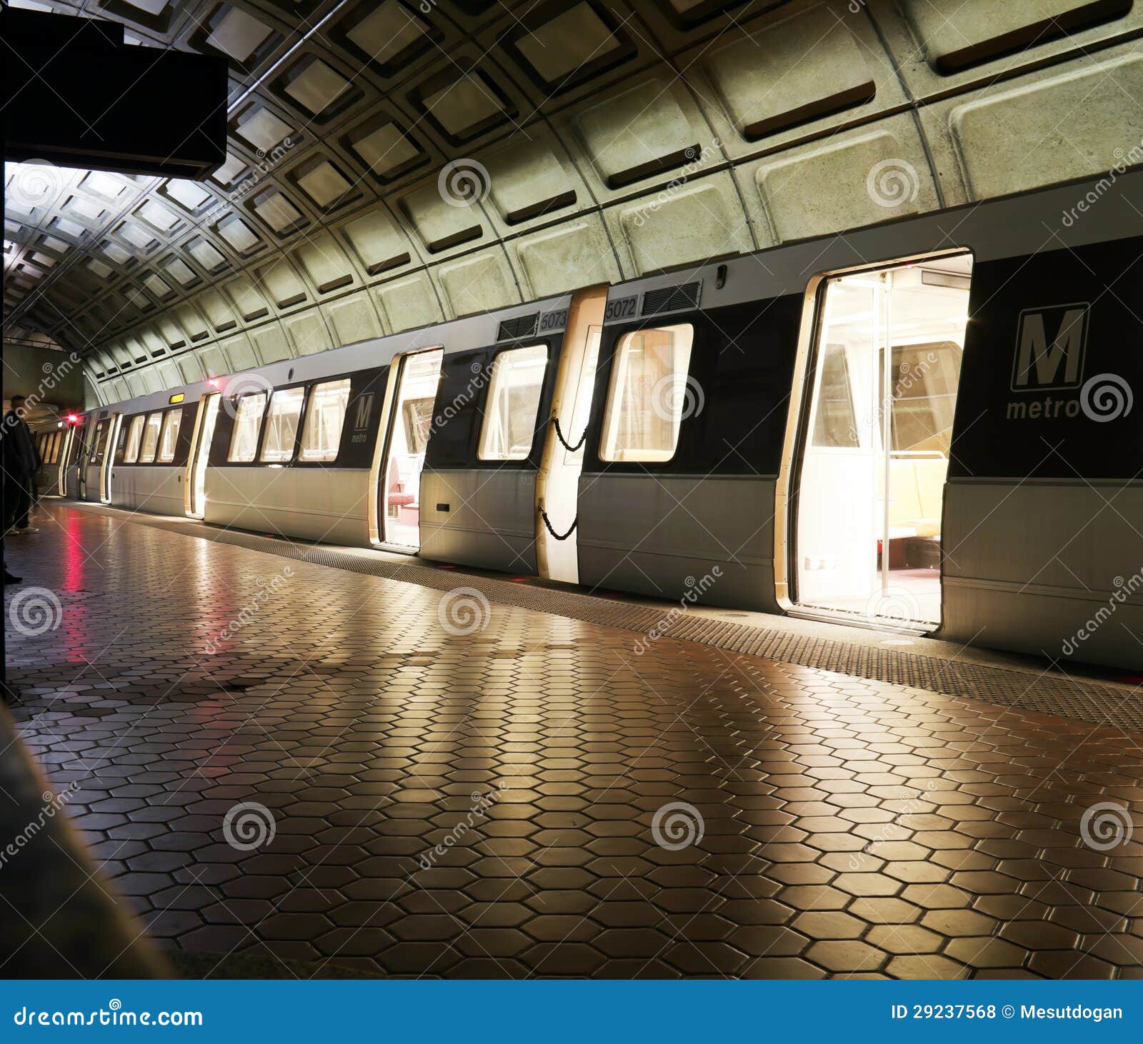 Metro editorial stock photo. Image of rush, ceiling, lights - 29237568