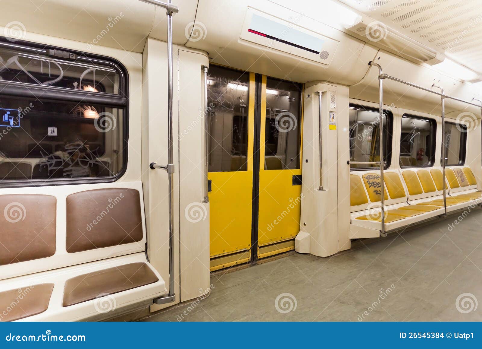 Metro carriage stock photo. Image of rolling, train, seat - 26545384