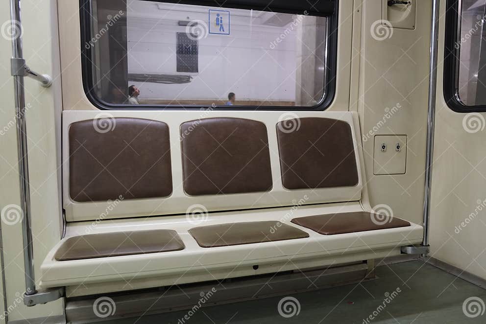 Metro carriage stock photo. Image of armchair, column - 58223582