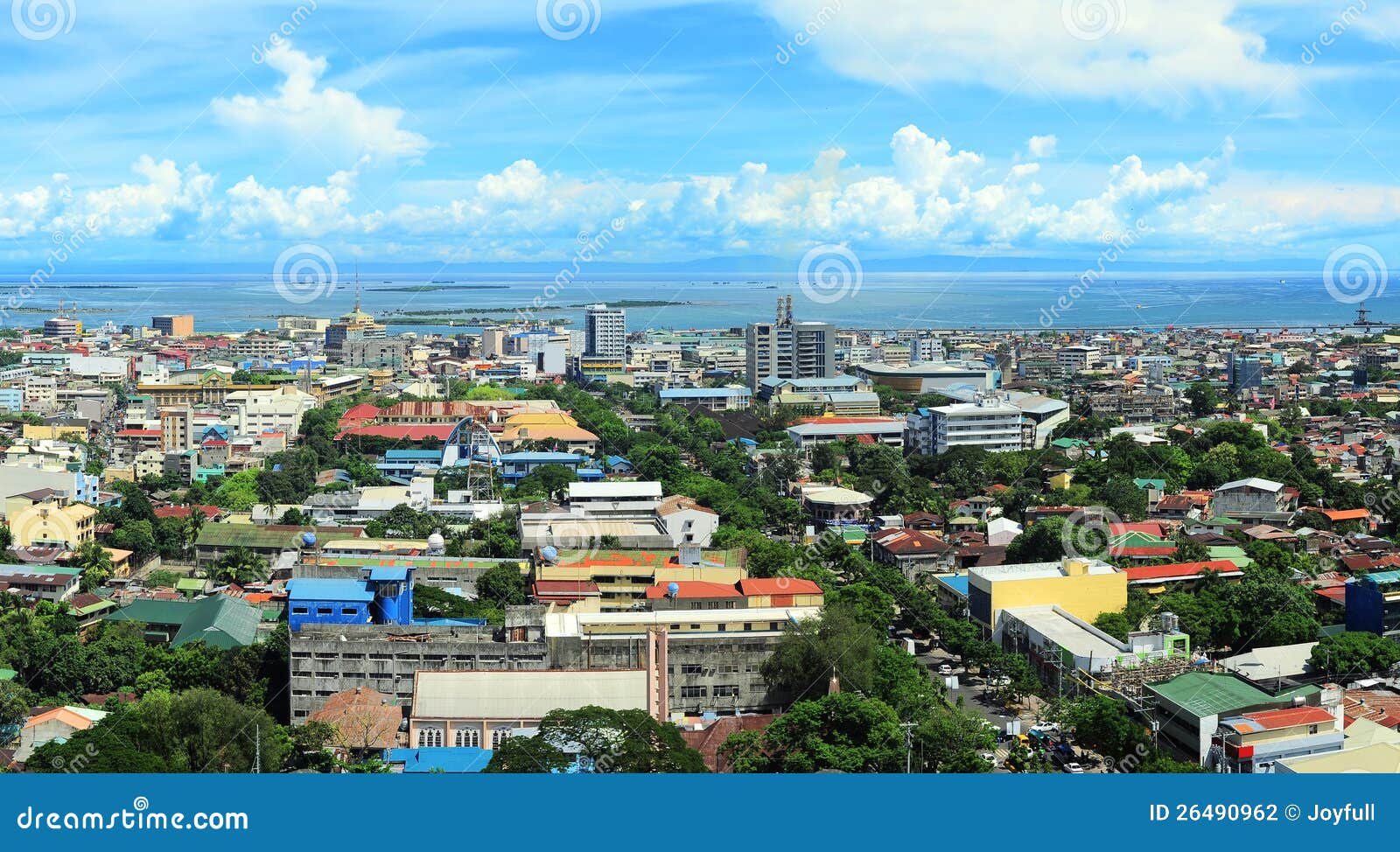 Metro Cebu stock photo. Image of city, ocean, east, architecture - 26490962