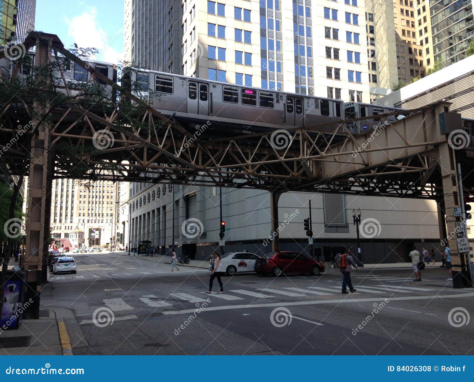 Metro De Chicago Sobre La Calle Foto de archivo editorial - Imagen de ...