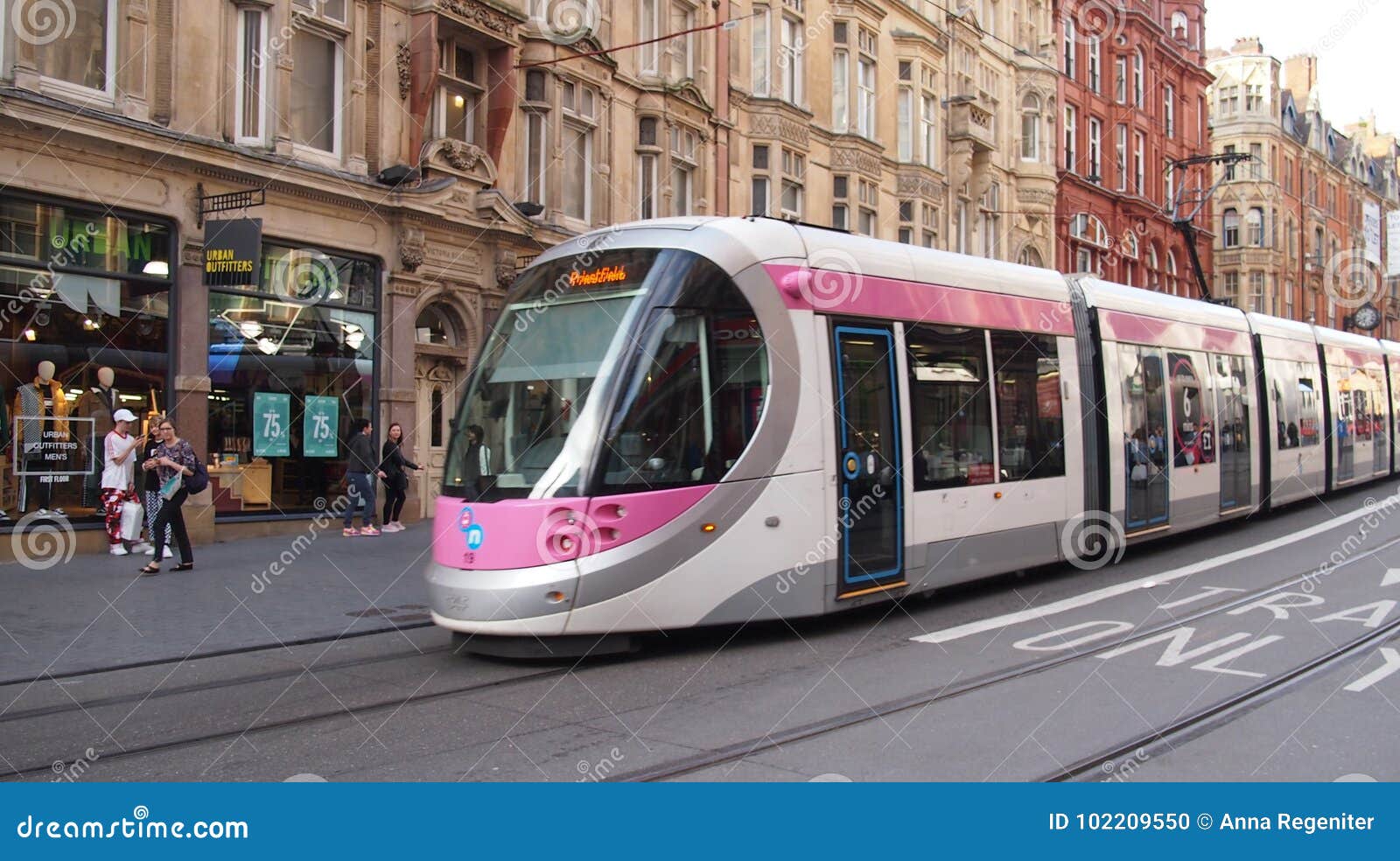 Metro De Midland En Birmingham, Inglaterra Imagen editorial - Imagen de ...