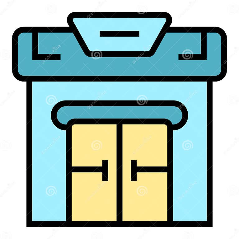 Metro Exit Icon Vector Flat Stock Vector - Illustration of flat, gate ...