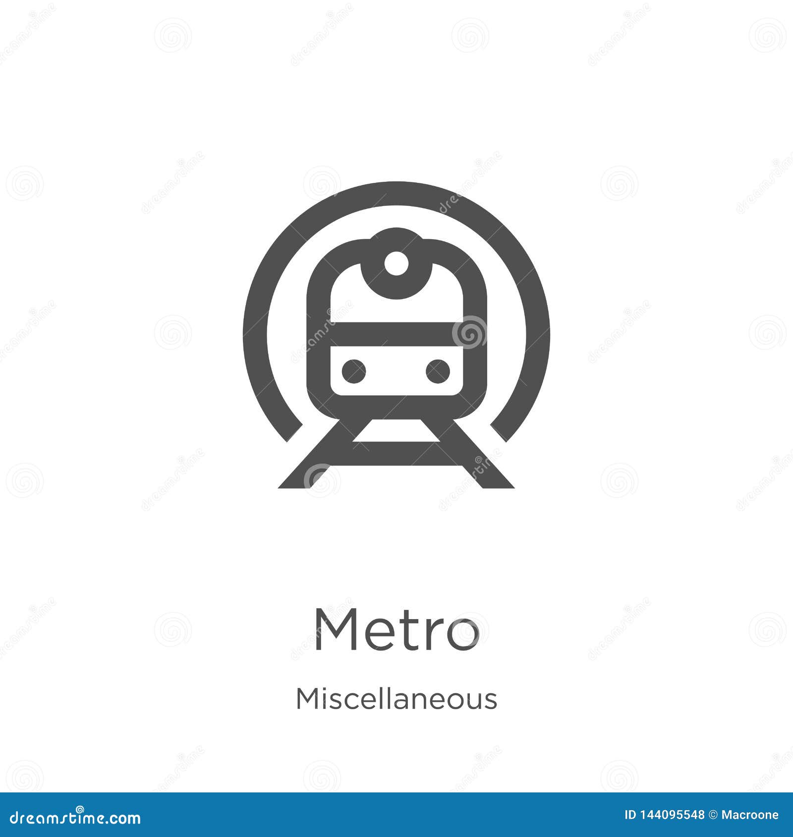 Metro Icon. Simple Element From Transport Icons Collection. Creative ...
