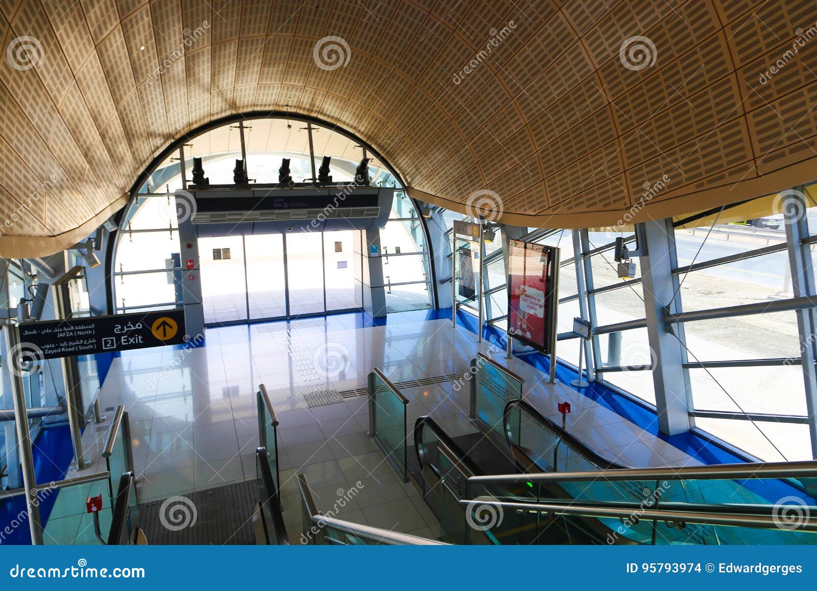 Metro Interior of Modern Metal Editorial Stock Image - Image of ladder ...