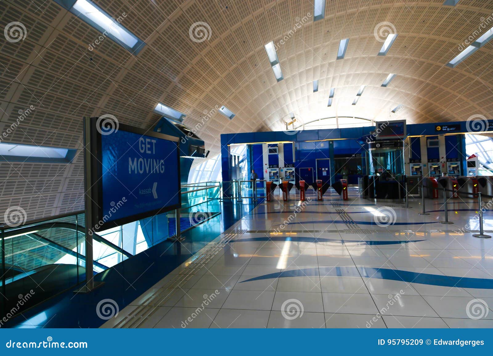 Metro Interior of Modern Metal Editorial Stock Image - Image of ...