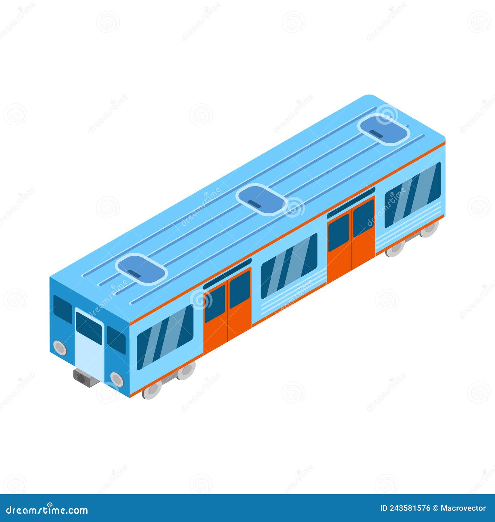 Train Car Isometric Composition Stock Vector - Illustration of fast ...
