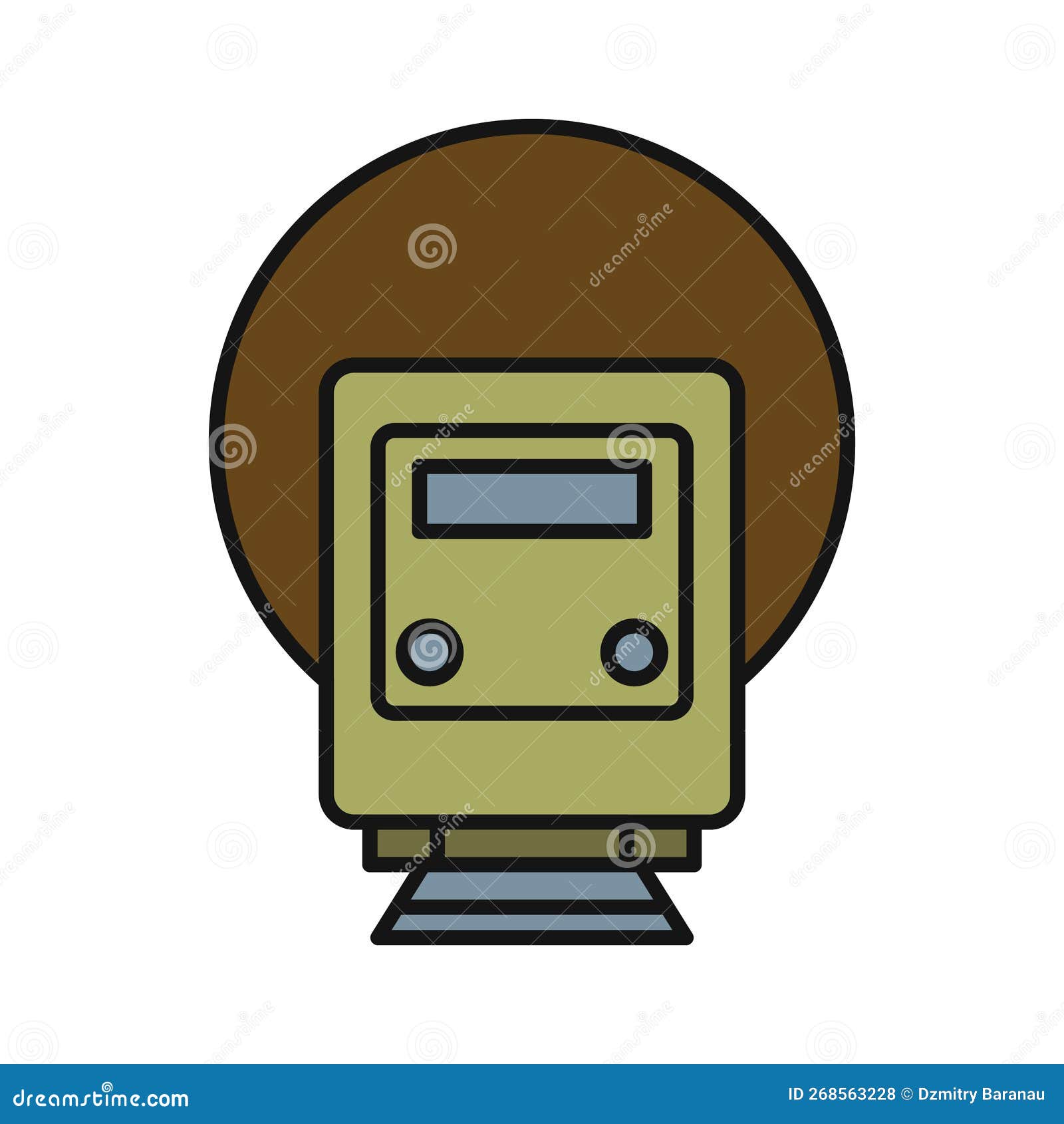 Metro Map Line Icon. Underground Subway Sign. Minimal Line Yellow ...