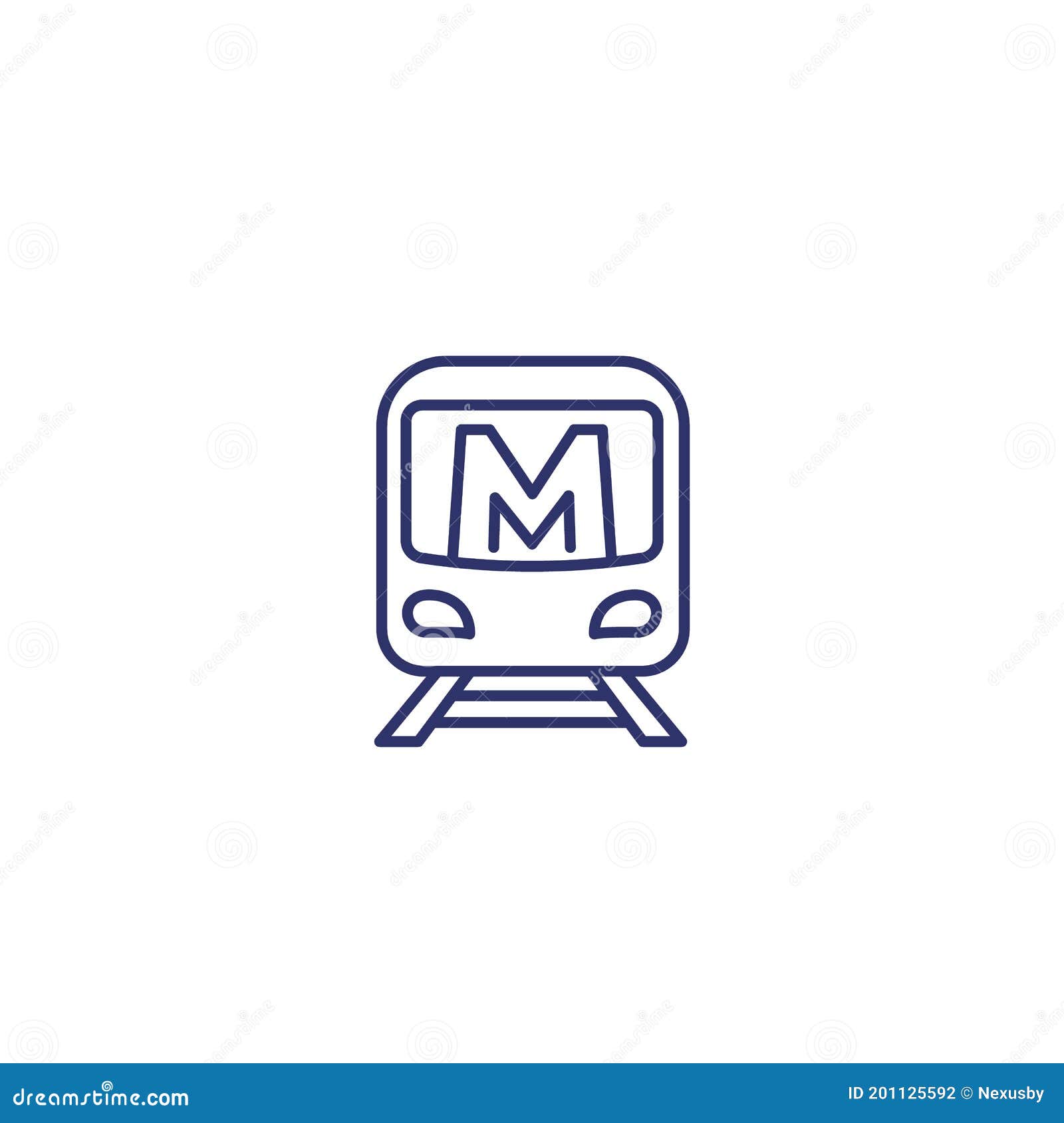 Metro Map Line Icon. Underground Subway Sign. Minimal Line Yellow ...