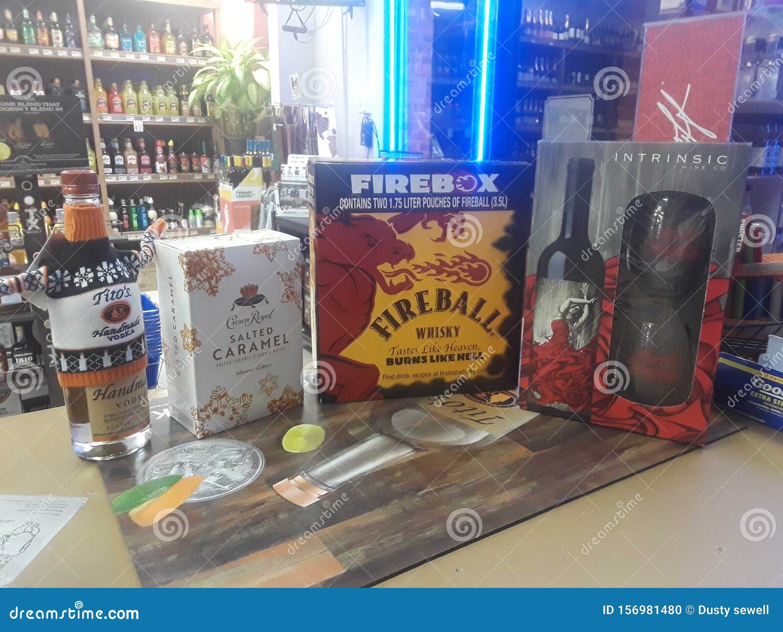 Metro liquor picture editorial image. Image of fireball - 156981480