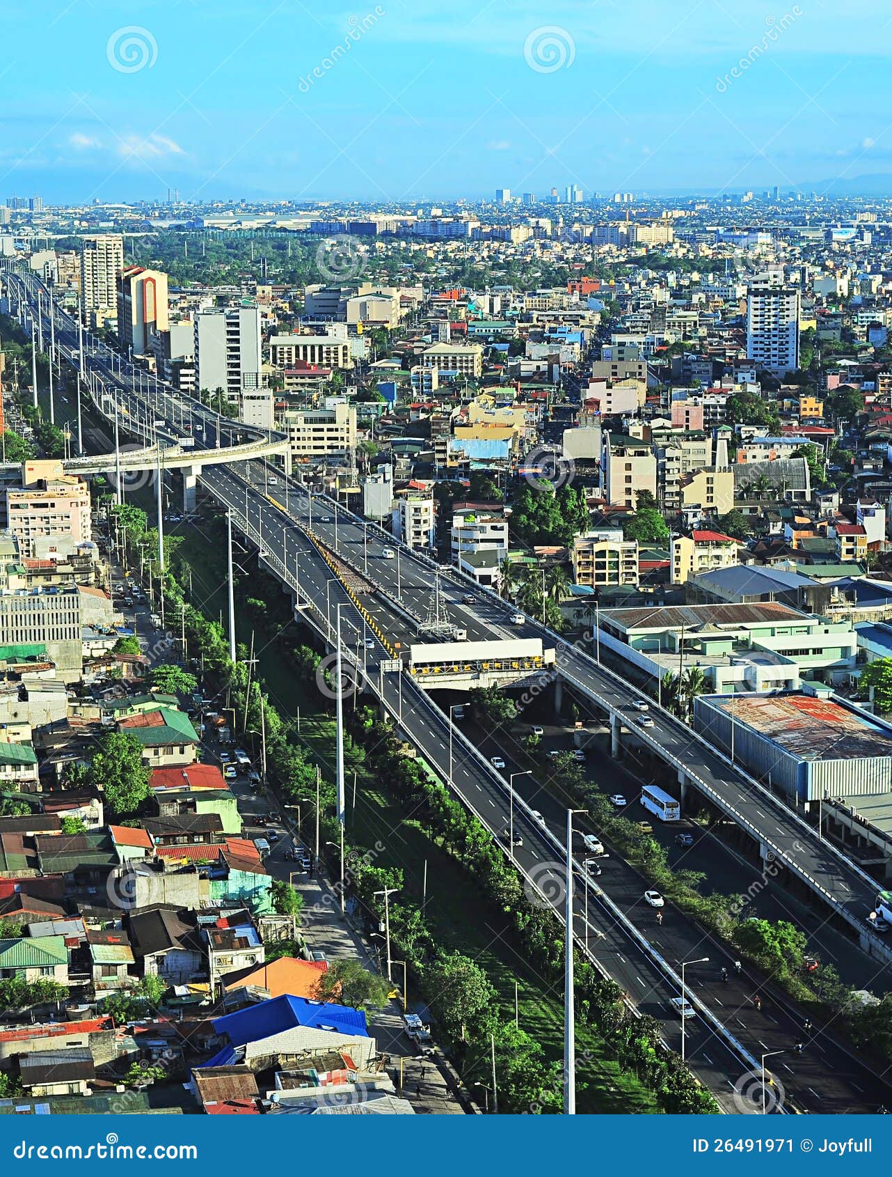 Metro Manila stock image. Image of horizontal, dirty - 26491971