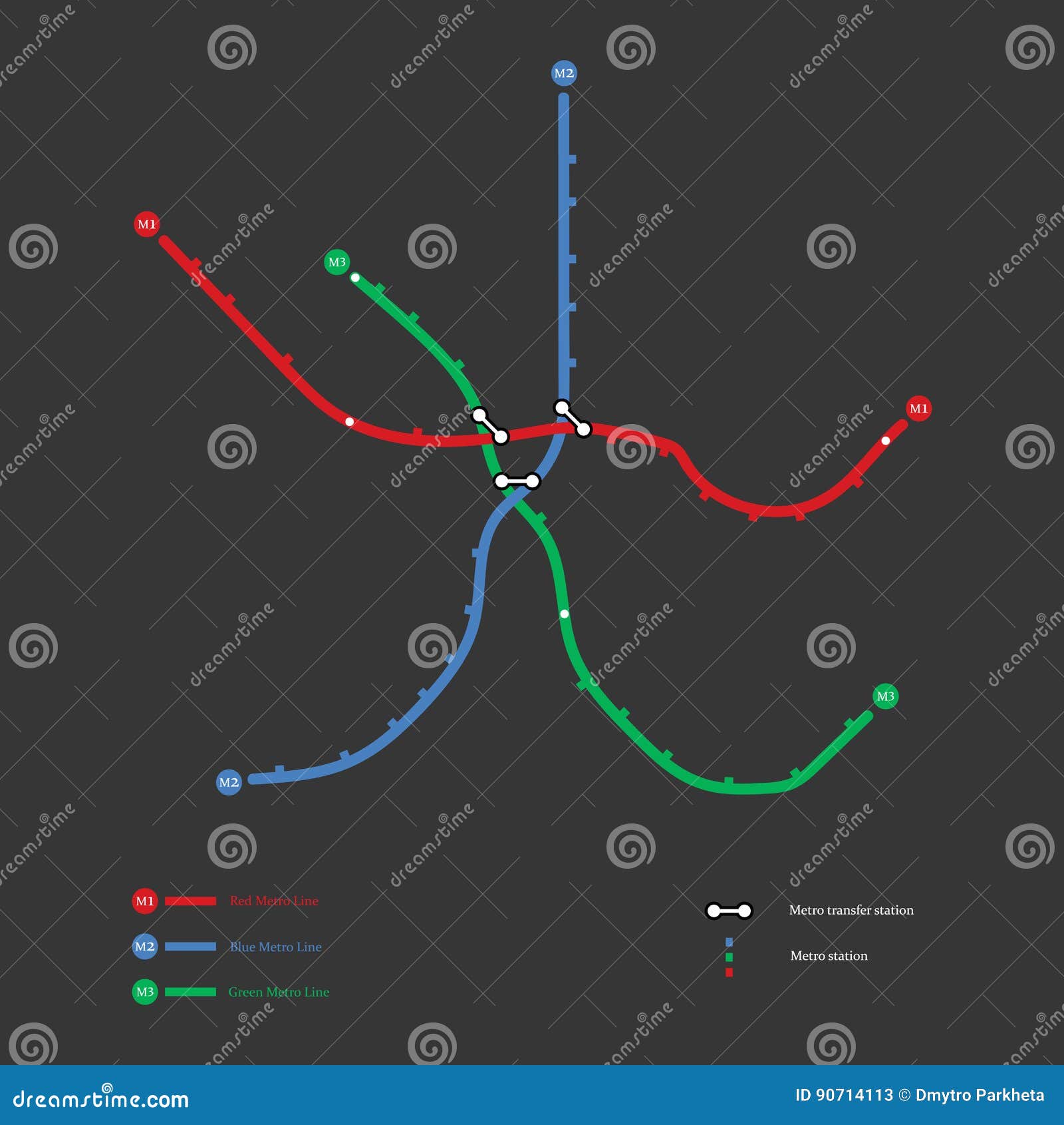 Metro map illustration stock vector. Illustration of plan - 90714113