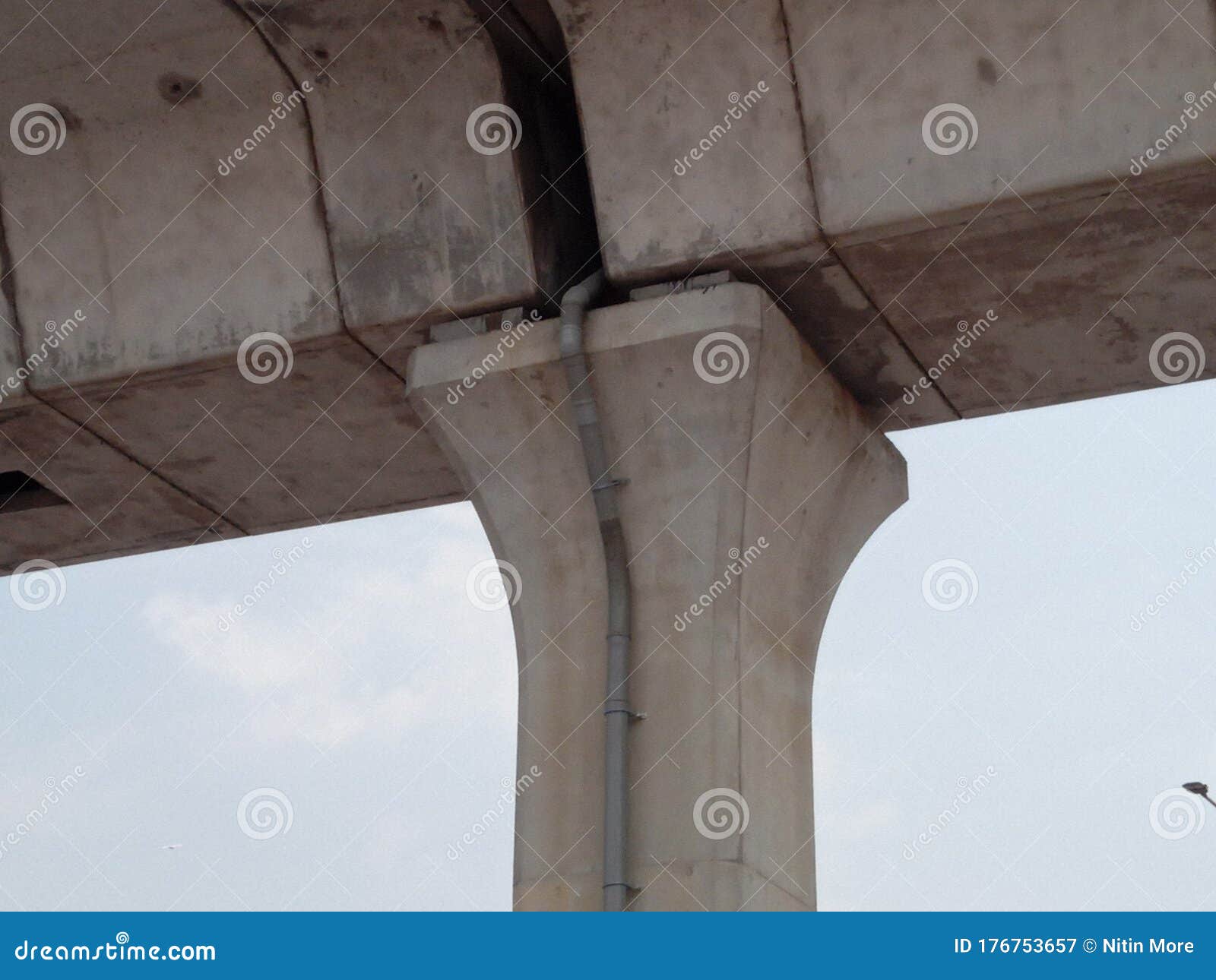 Metro Pier UPVC Connection at Road Pier Stock Image - Image of road ...