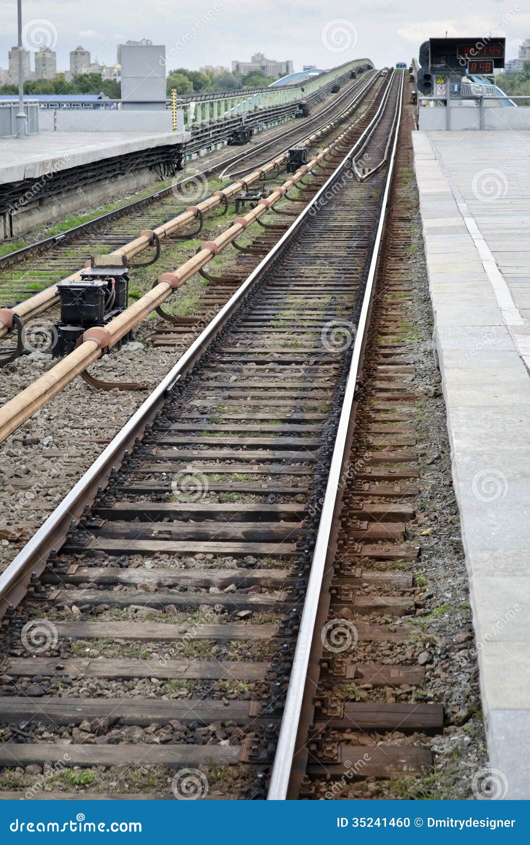Metro rails stock photo. Image of platform, kyiv, underground - 35241460