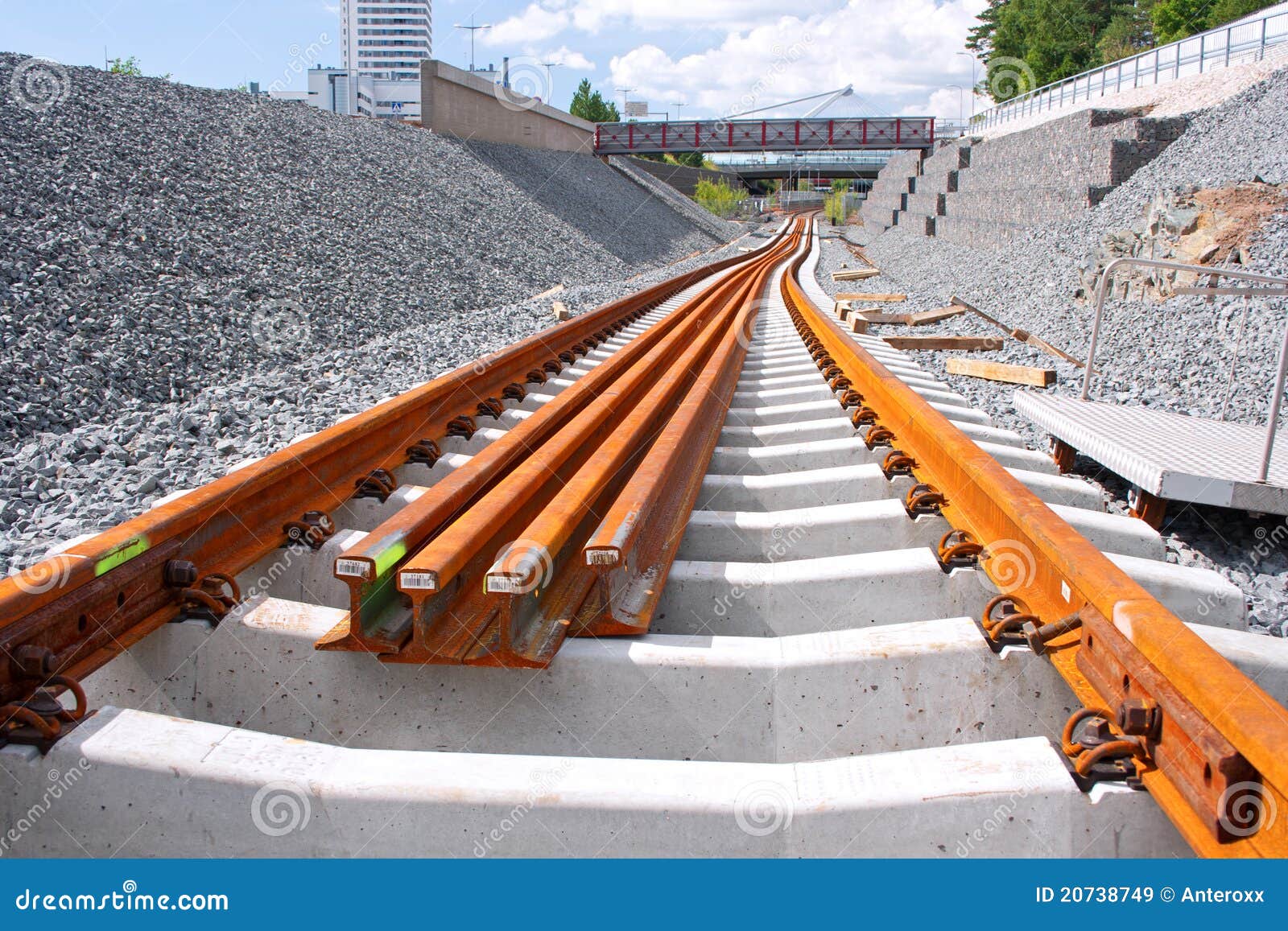 Metro Railway Construction Site Stock Image - Image of concrete ...